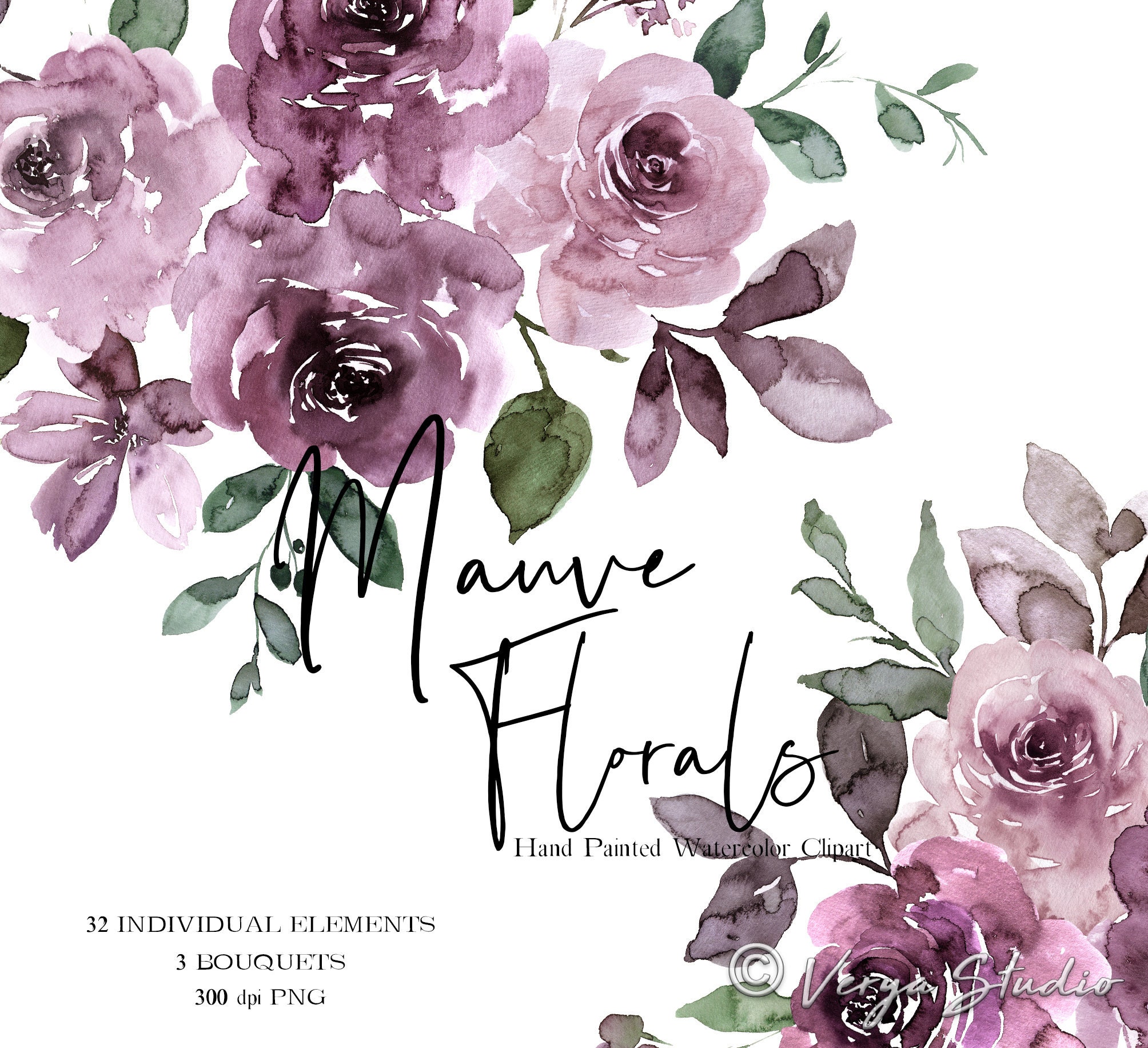 Wedding Clipart Purple