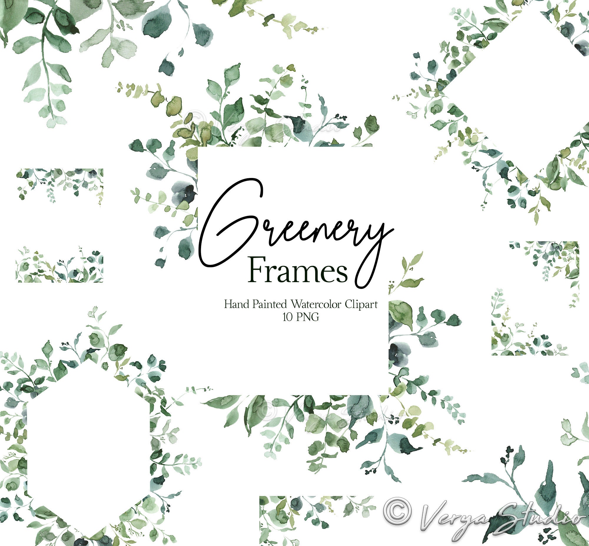 Green Leaf Borders And Frames