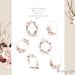 Watercolor Bohemian Floral Clipart Boho Frames Wreaths Gold Frame Dried ...