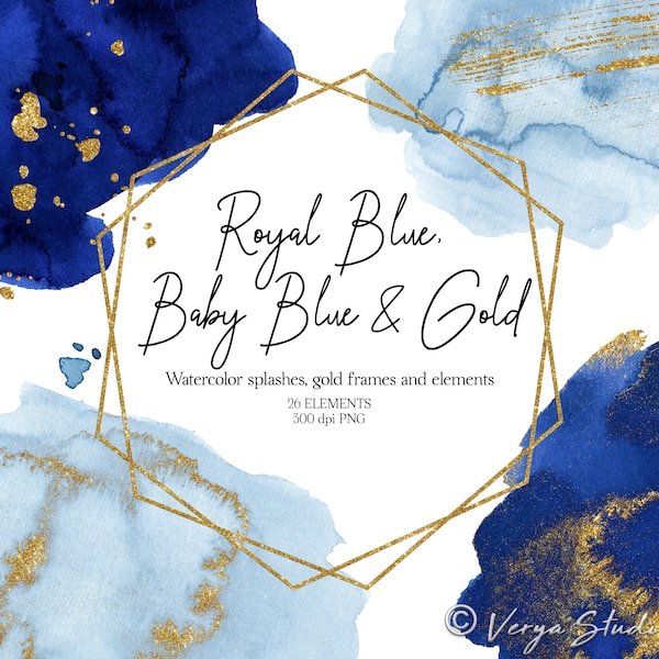 Royal Blue and Gold Wedding - Etsy