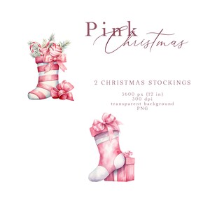 Pink Christmas Clipart Cozy Christmas Watercolor Clip Art Fireplace ...