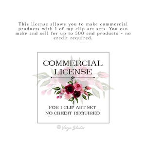 Limited Commercial License - Single Product/ Set No Credit Required - Etsy