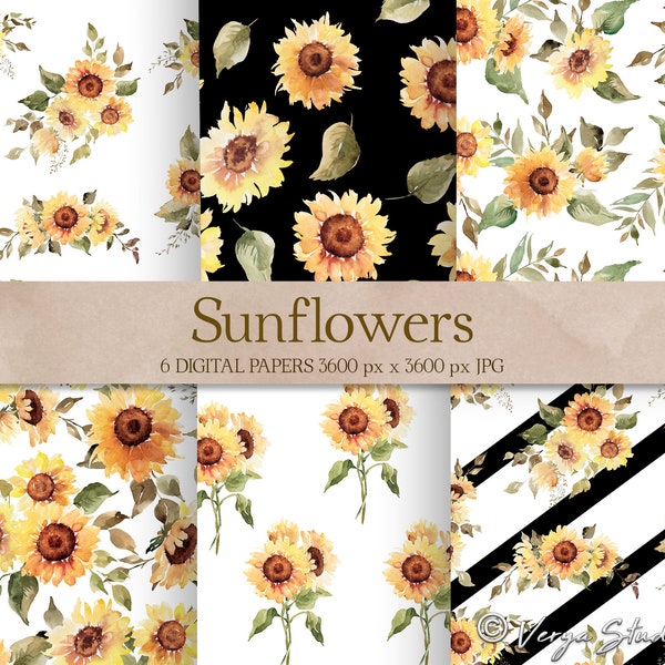 Sunflower Printable - Etsy
