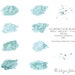 Mint Green Gold Watercolor Splashes Clipart Washes Splatter - Etsy