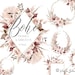 Watercolor Bohemian Floral Clipart Boho Frames Wreaths Gold Frame Dried ...
