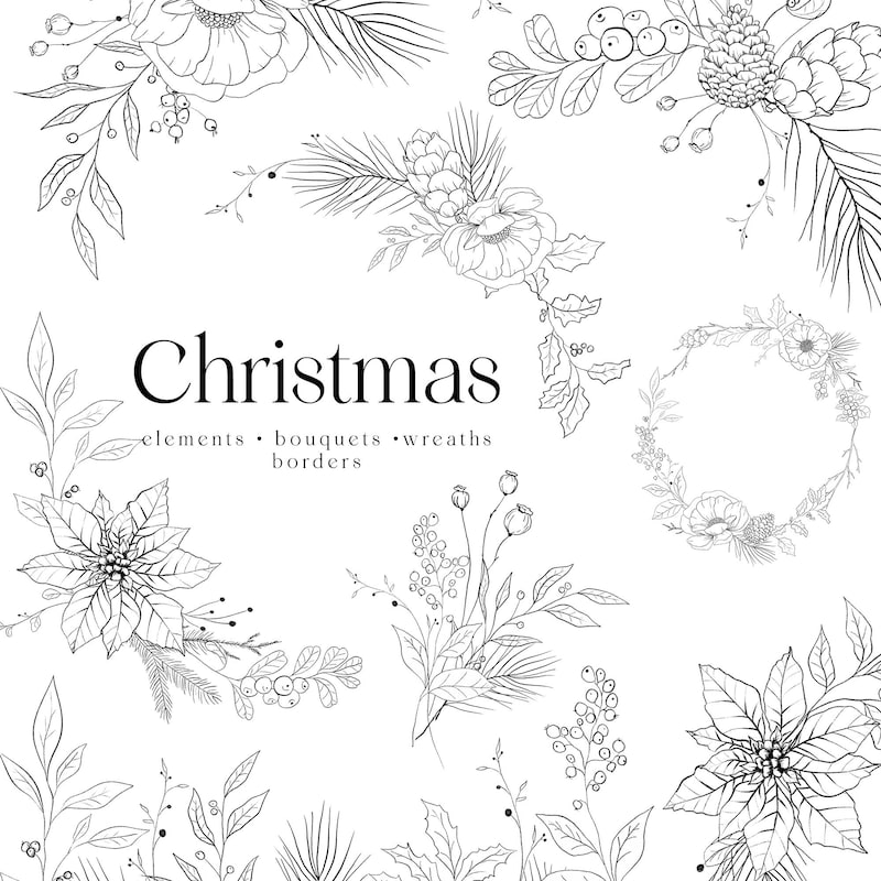 Line Drawing Borders - Etsy