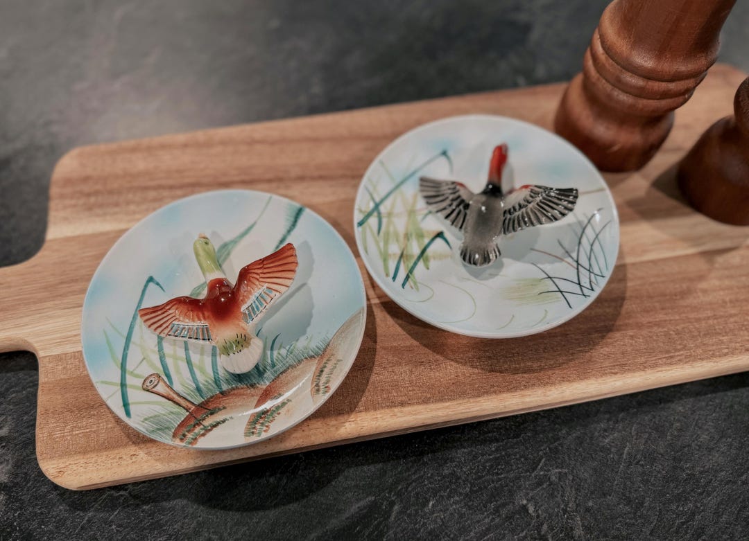 3D Vintage Duck Plates Nursery Decorations - Etsy