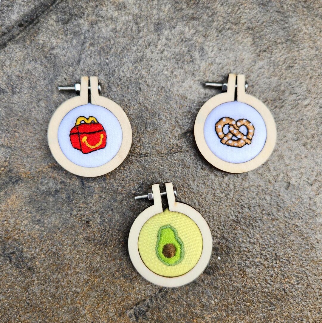Junk Food Embroidered Refrigerator Magnets, Snack Magnet - Etsy