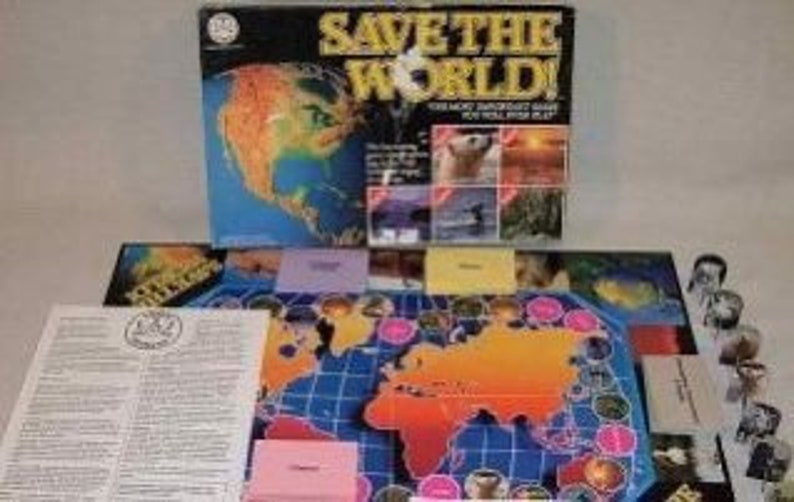 1990 Vintage Save the World Board Game - Etsy Canada