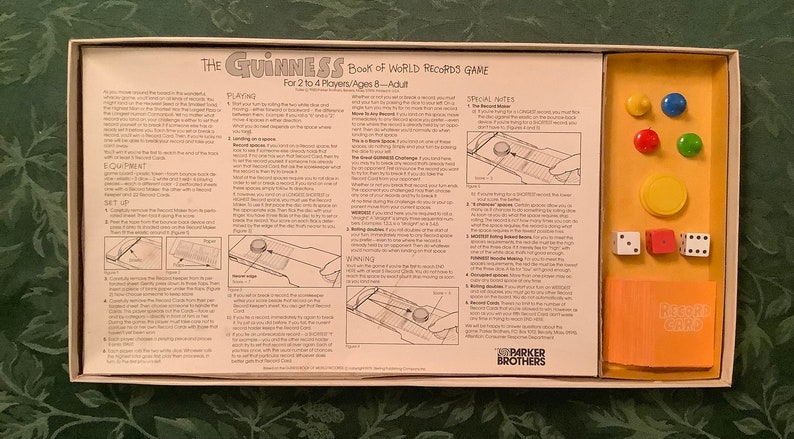 The Guinness Book of World Records Game 1979 - Etsy