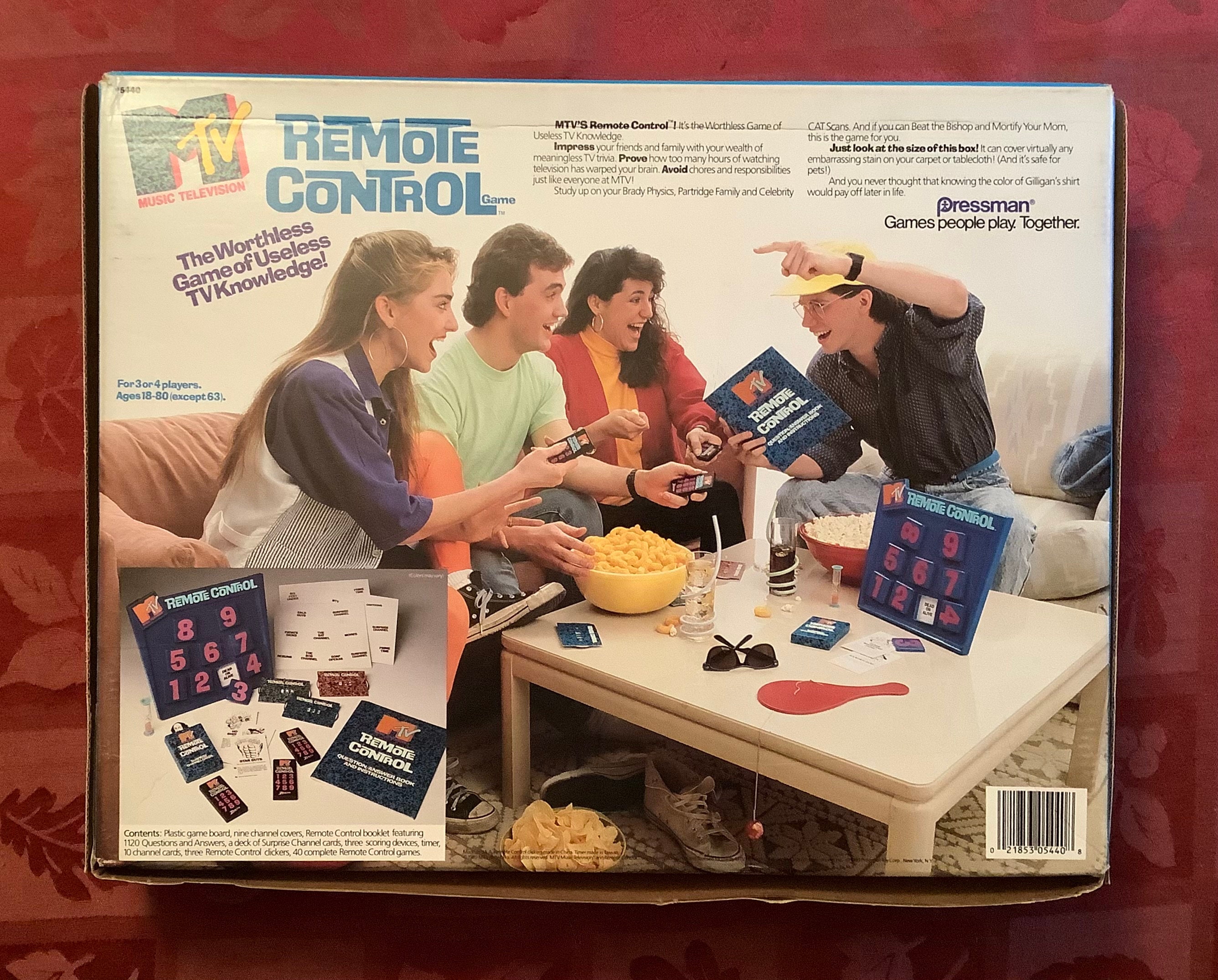 Vintage 1989 MTV Remote Control Game - Etsy