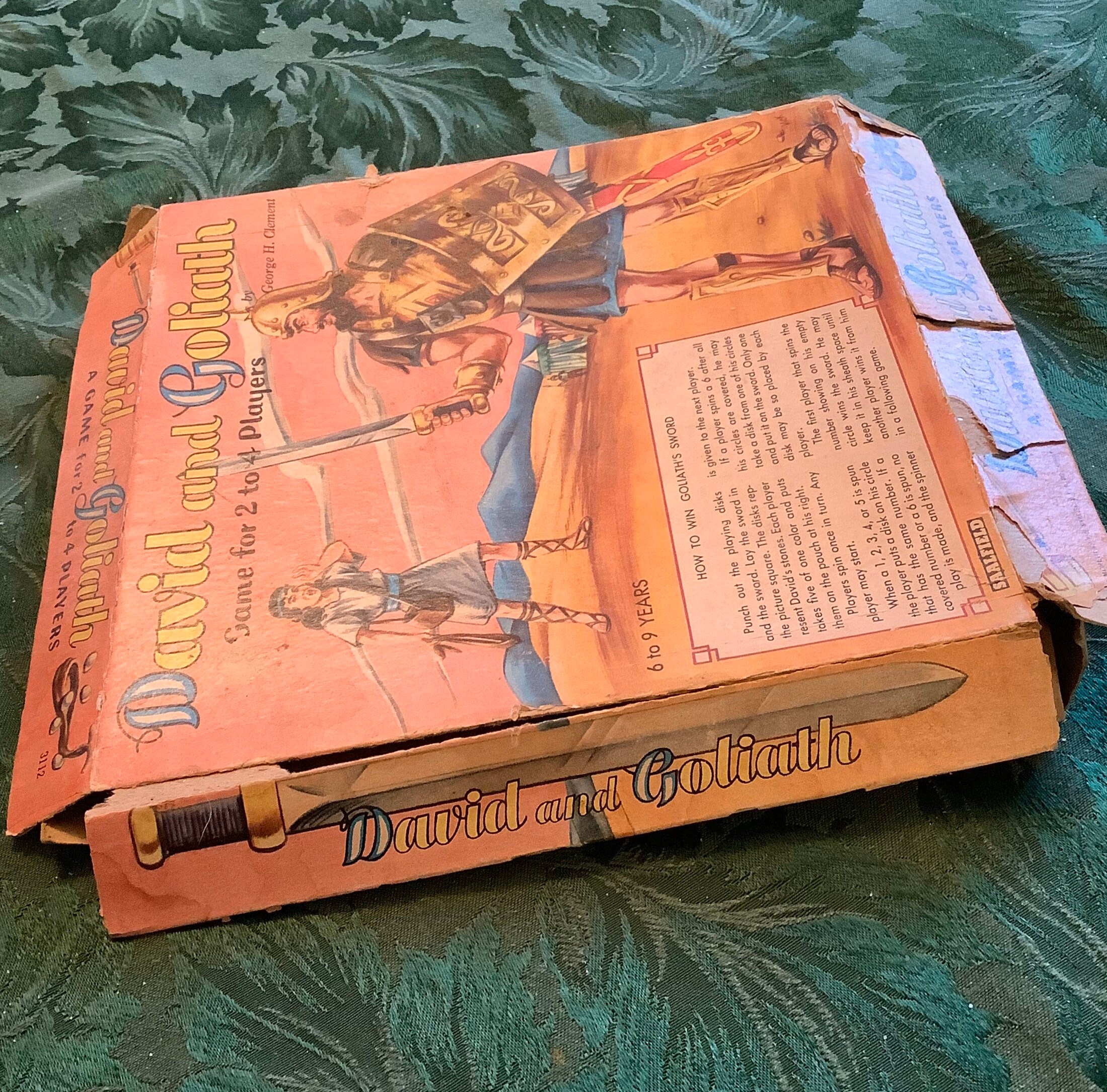 Antique David and Goliath Board Game 1957 - Etsy