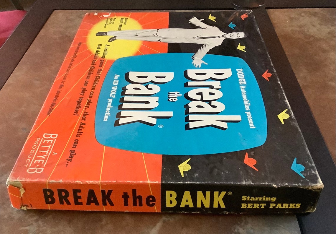 Vintage 1955 Break the Bank Game - Etsy