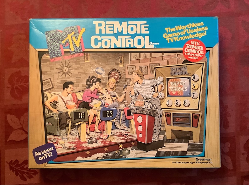 Vintage 1989 MTV Remote Control Game - Etsy