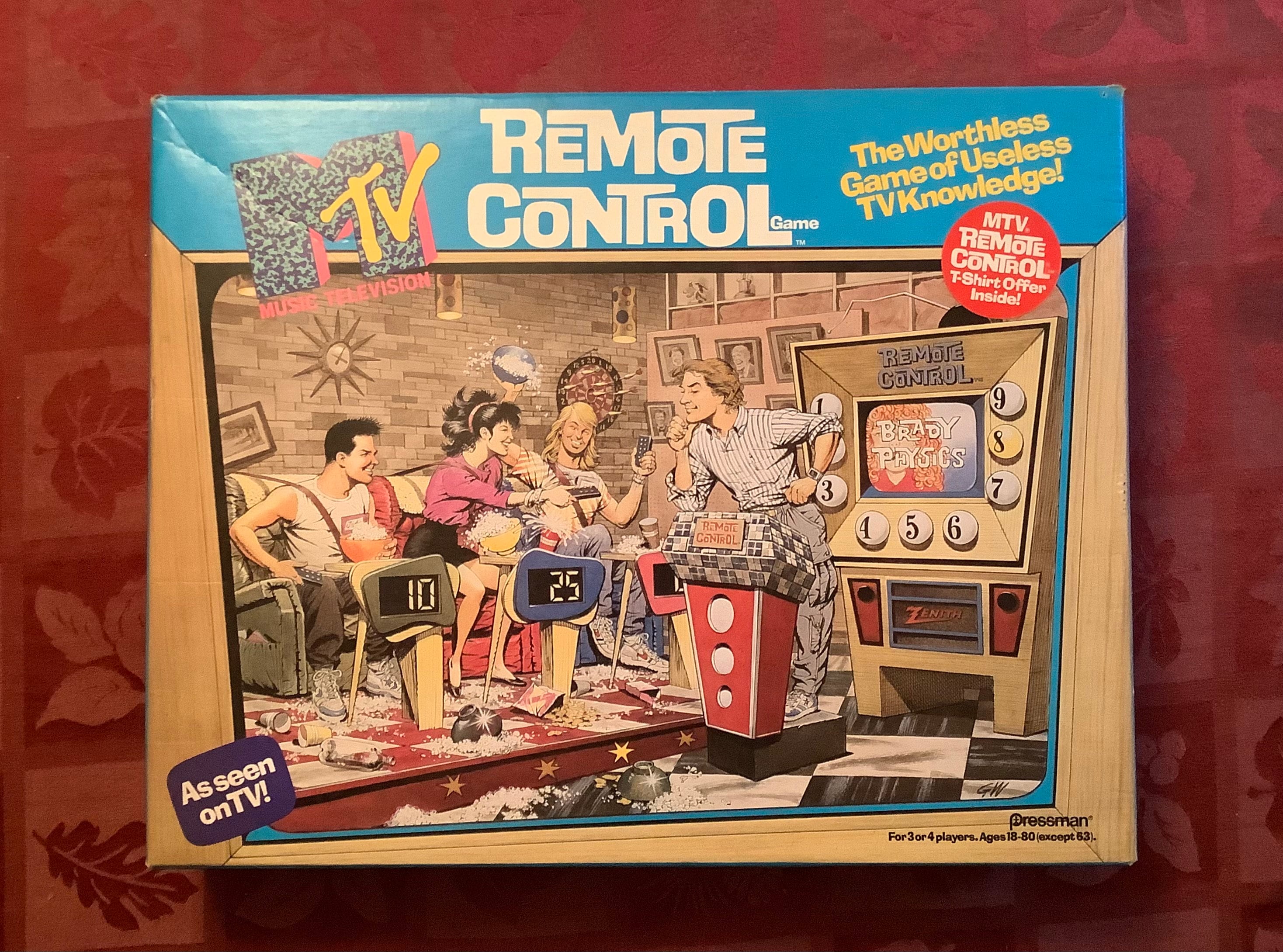 Vintage 1989 MTV Remote Control Game - Etsy