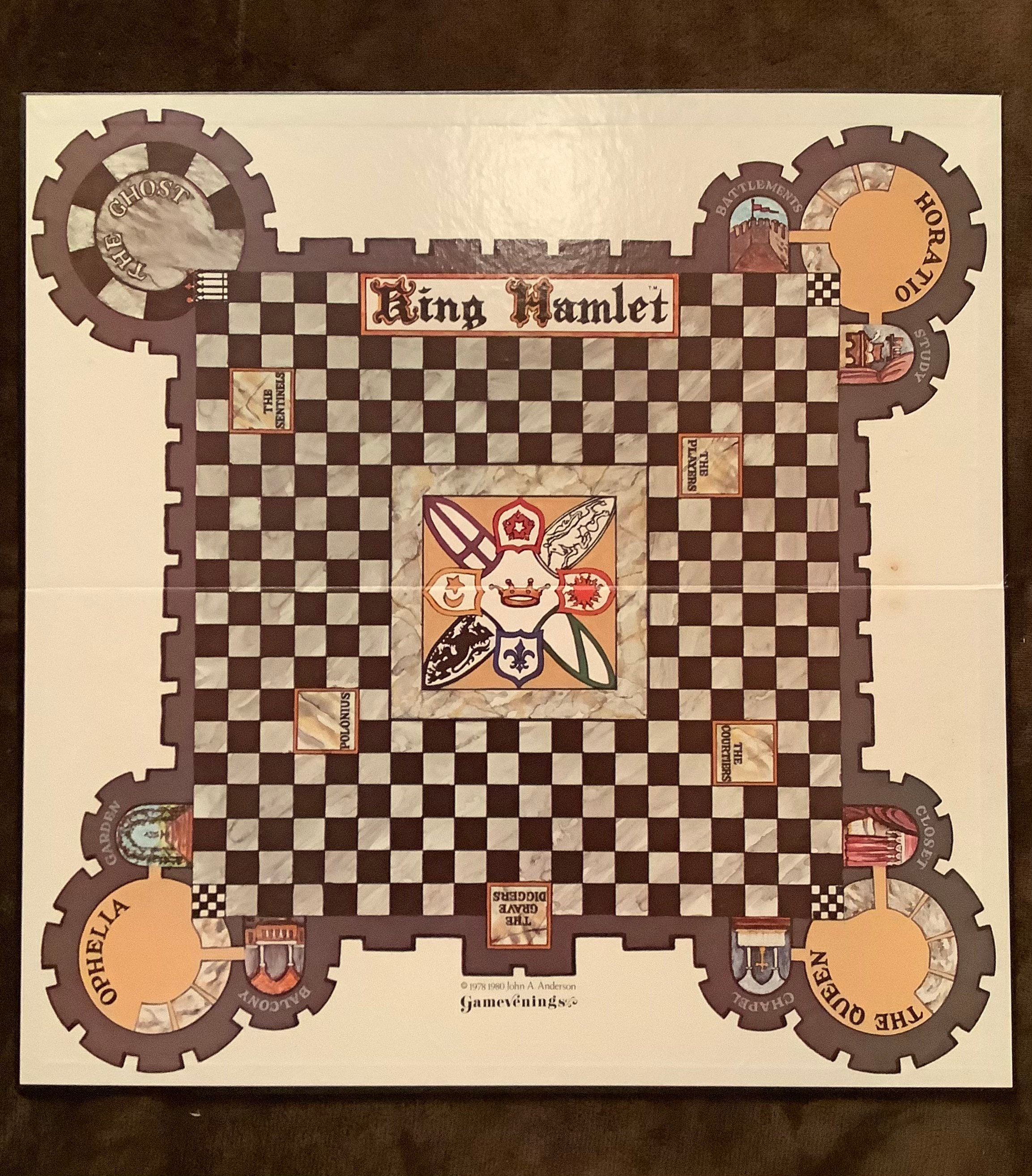 Vintage 1980 King Hamlet Board Game - Etsy