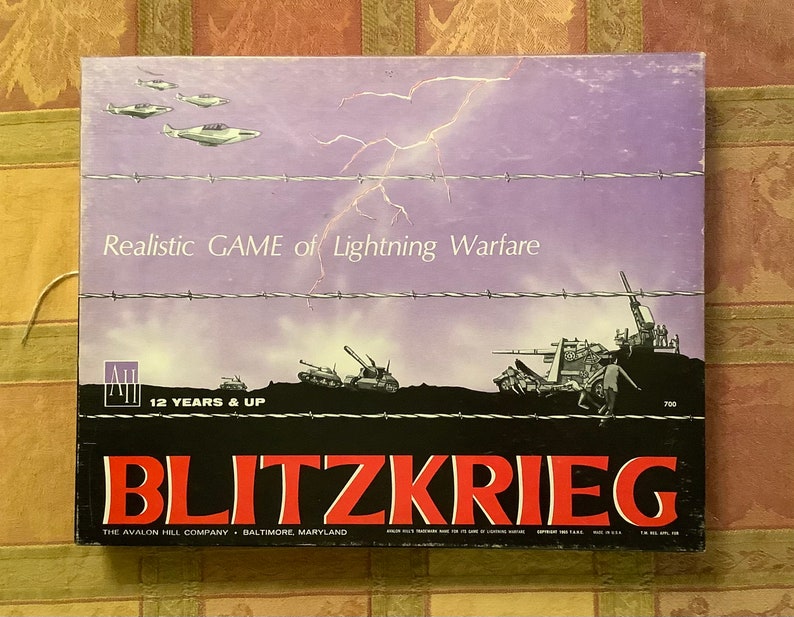 Vintage 1965 Blitzkrieg by Avalon Hill - Etsy
