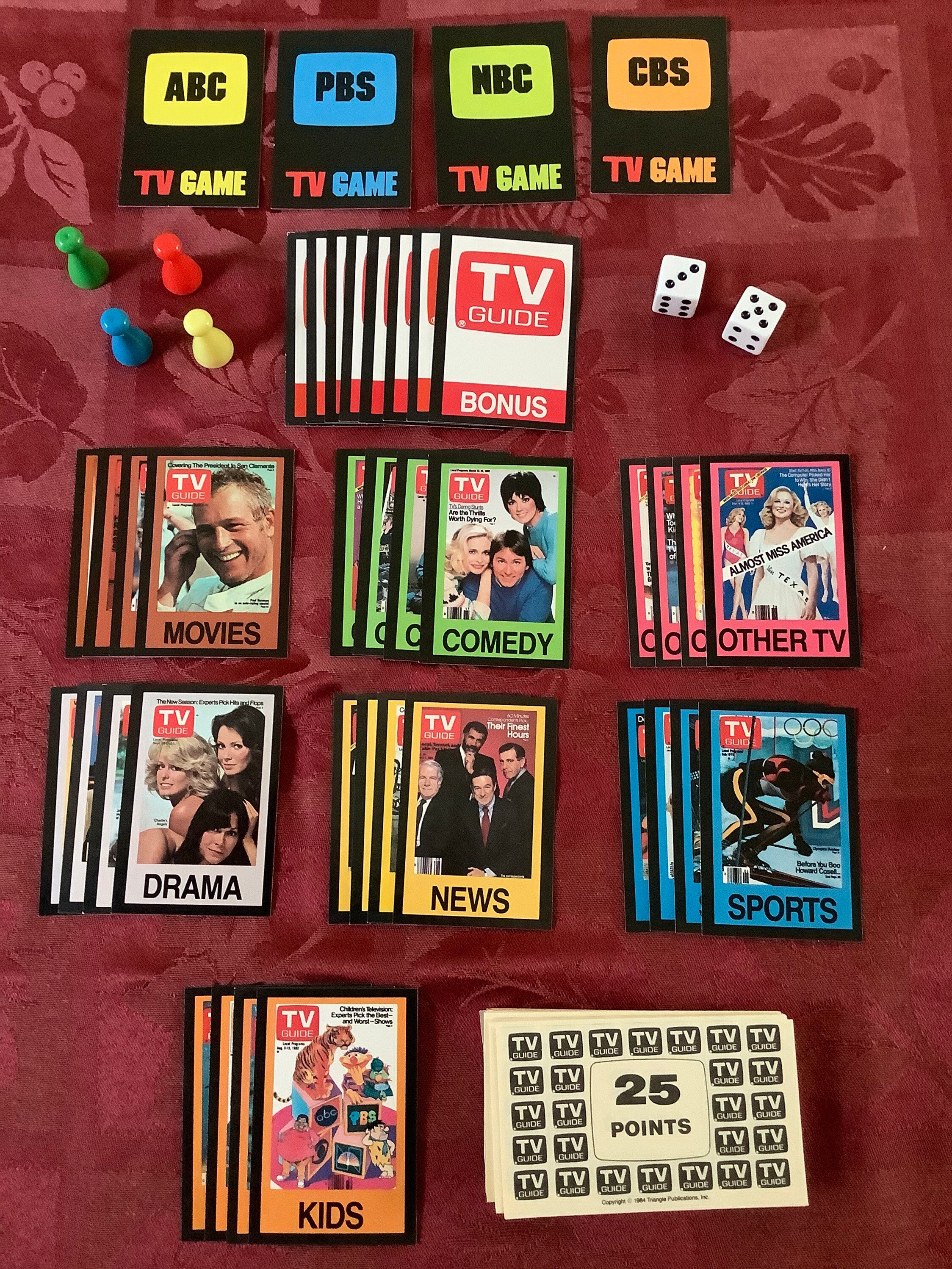 Vintage 1984 TV Guide TV Game - Etsy