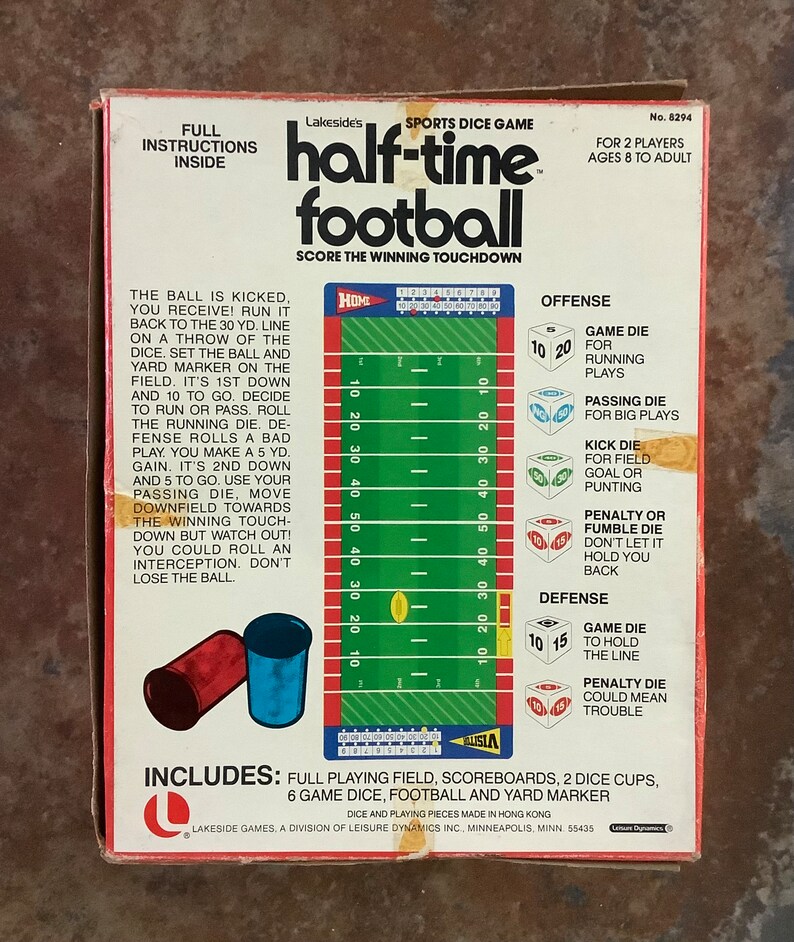 Vintage 1979 Half Time Football by Lakeside - Etsy