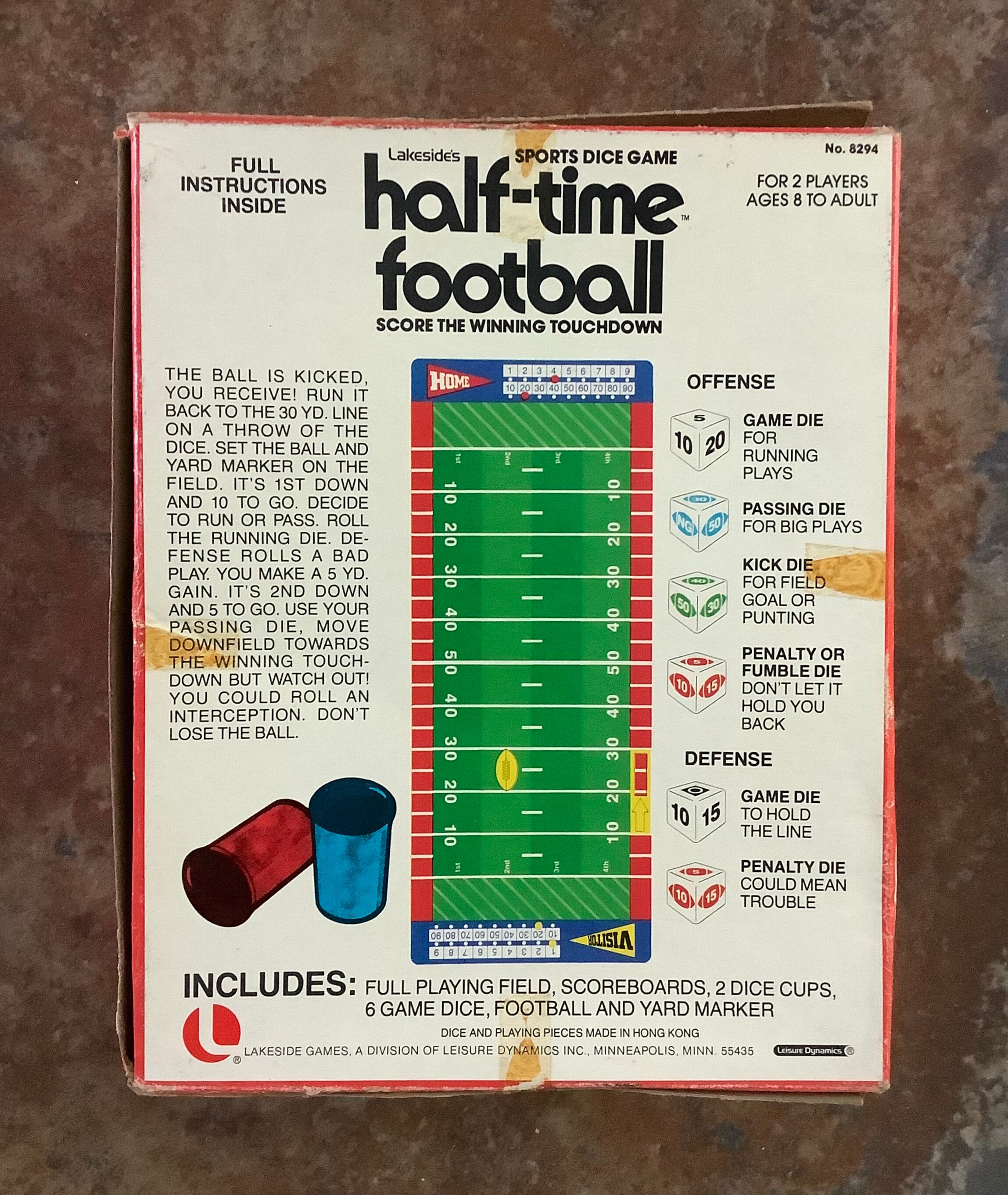 Vintage 1979 Half Time Football by Lakeside - Etsy