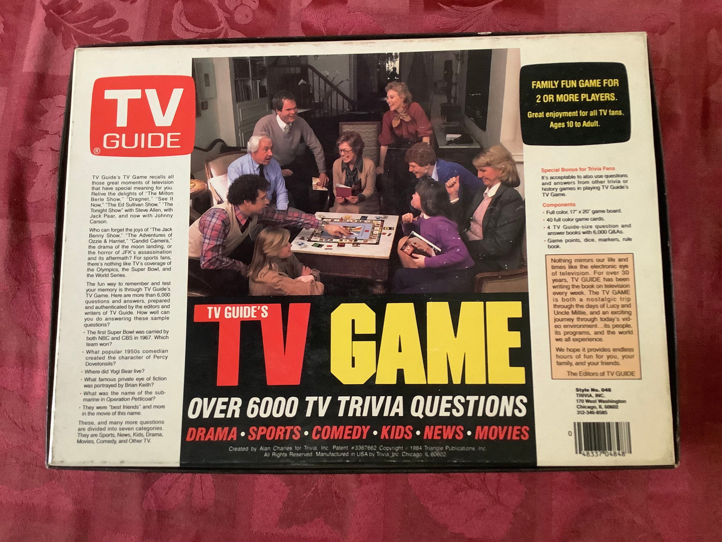 Vintage 1984 TV Guide TV Game - Etsy