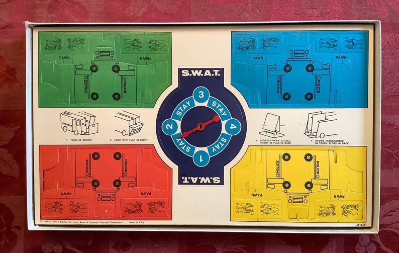 Vintage 1975 S.W.A.T. Board Game - Etsy