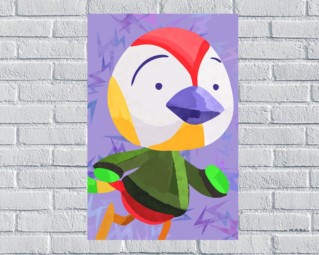 JACOB Animal Crossing New Horizons Harvs Island Villager Poster Digital ...