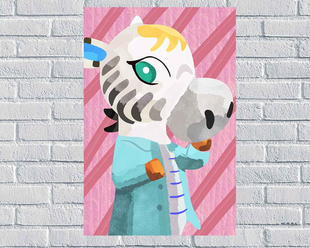 SAVANNAH Animal Crossing New Horizons Harvs Island Villager Poster ...