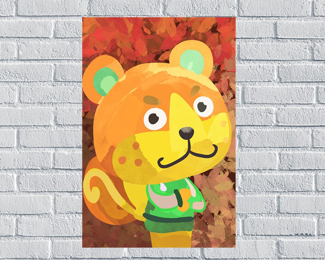 SHELDON Animal Crossing New Horizons Harv's Island Villager Poster ...
