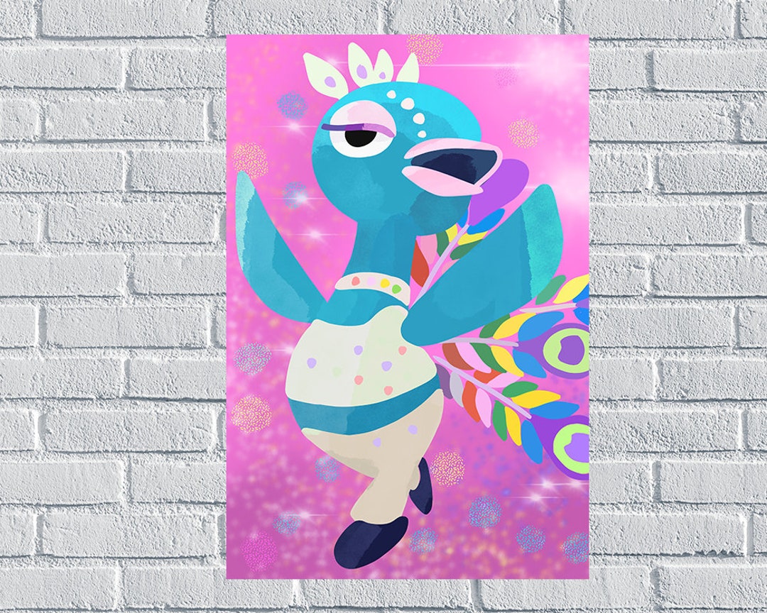 PAVÉ Animal Crossing New Horizons Harvs Island Villager Poster Digital ...