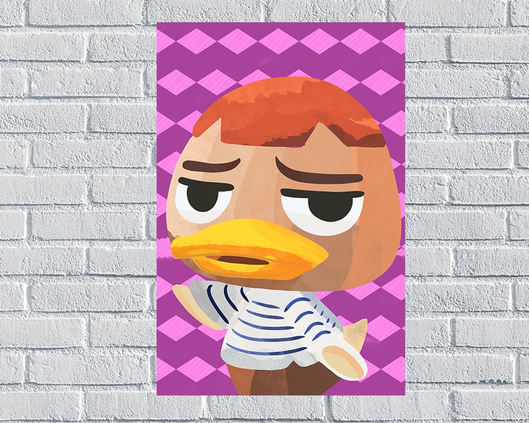 WEBER Animal Crossing New Horizons Harvs Island Villager Poster Digital ...