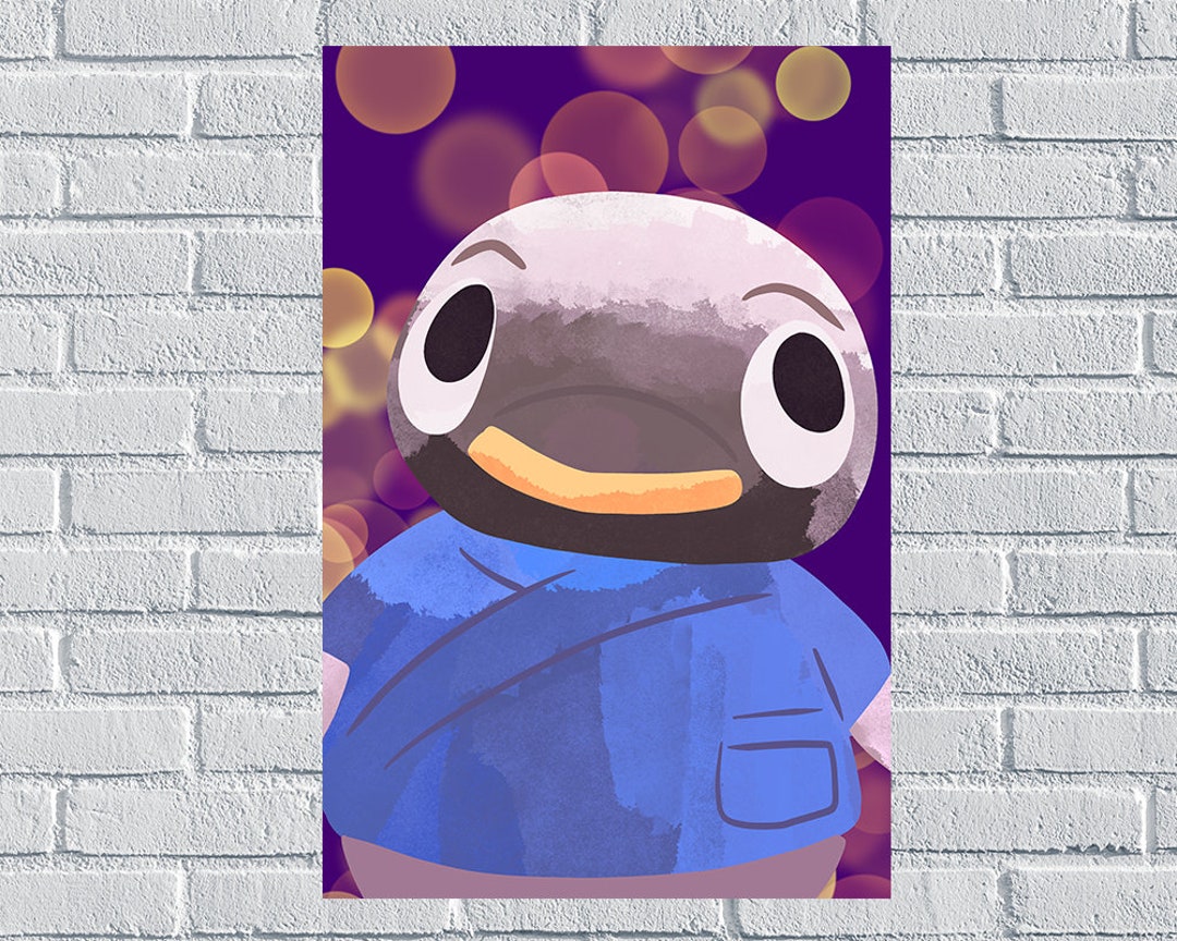 WADE Animal Crossing New Horizons Harvs Island Villager Poster Digital ...