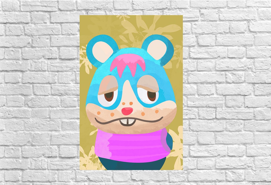RODNEY Animal Crossing New Horizons Harvs Island Villager Poster ...
