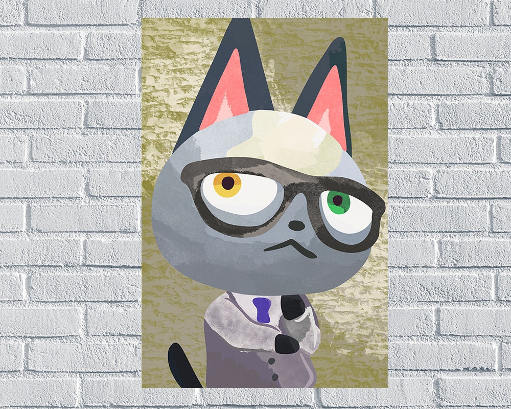 RAYMOND Animal Crossing New Horizons Villager Poster Digital | Etsy
