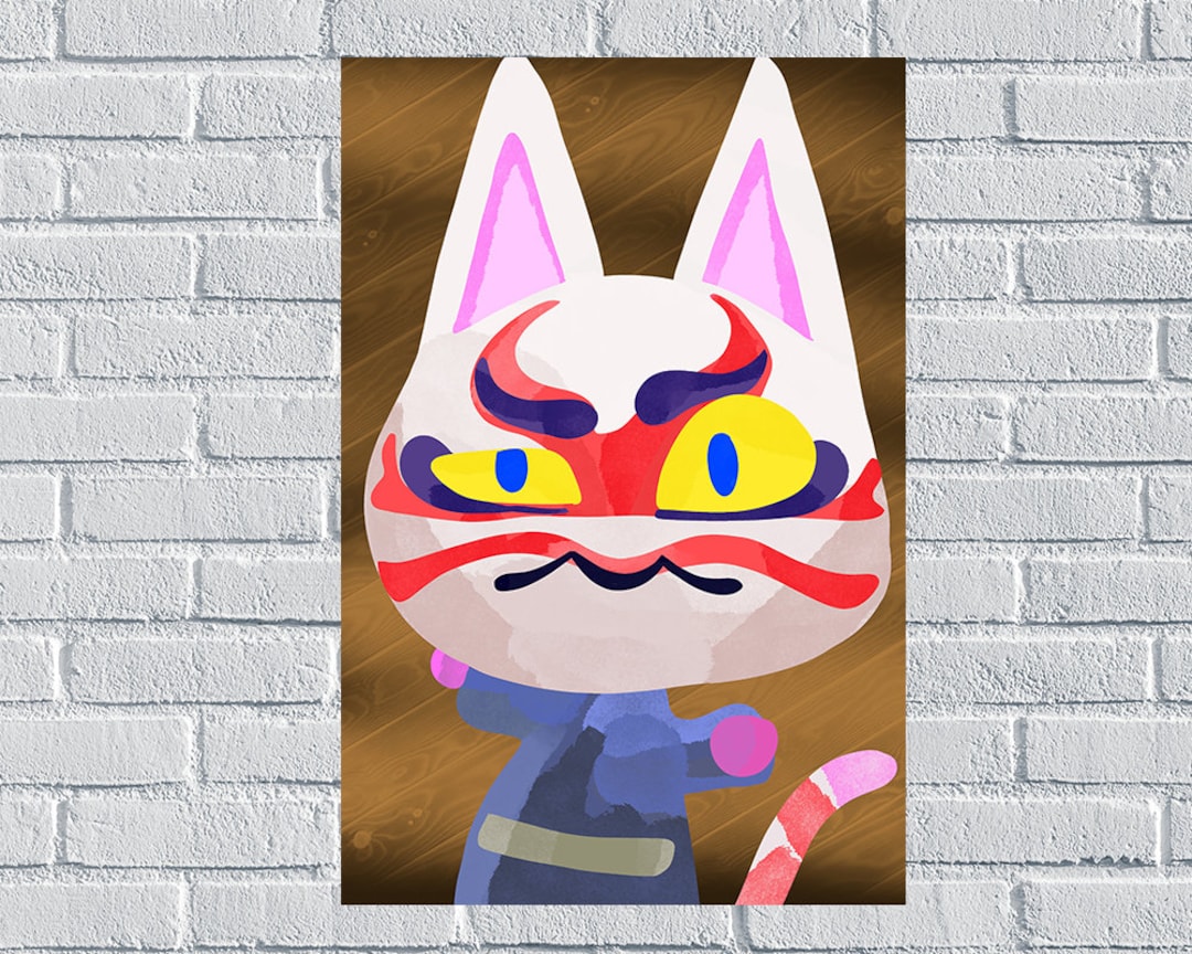 KABUKI Animal Crossing New Horizons Harvs Island Villager Poster ...