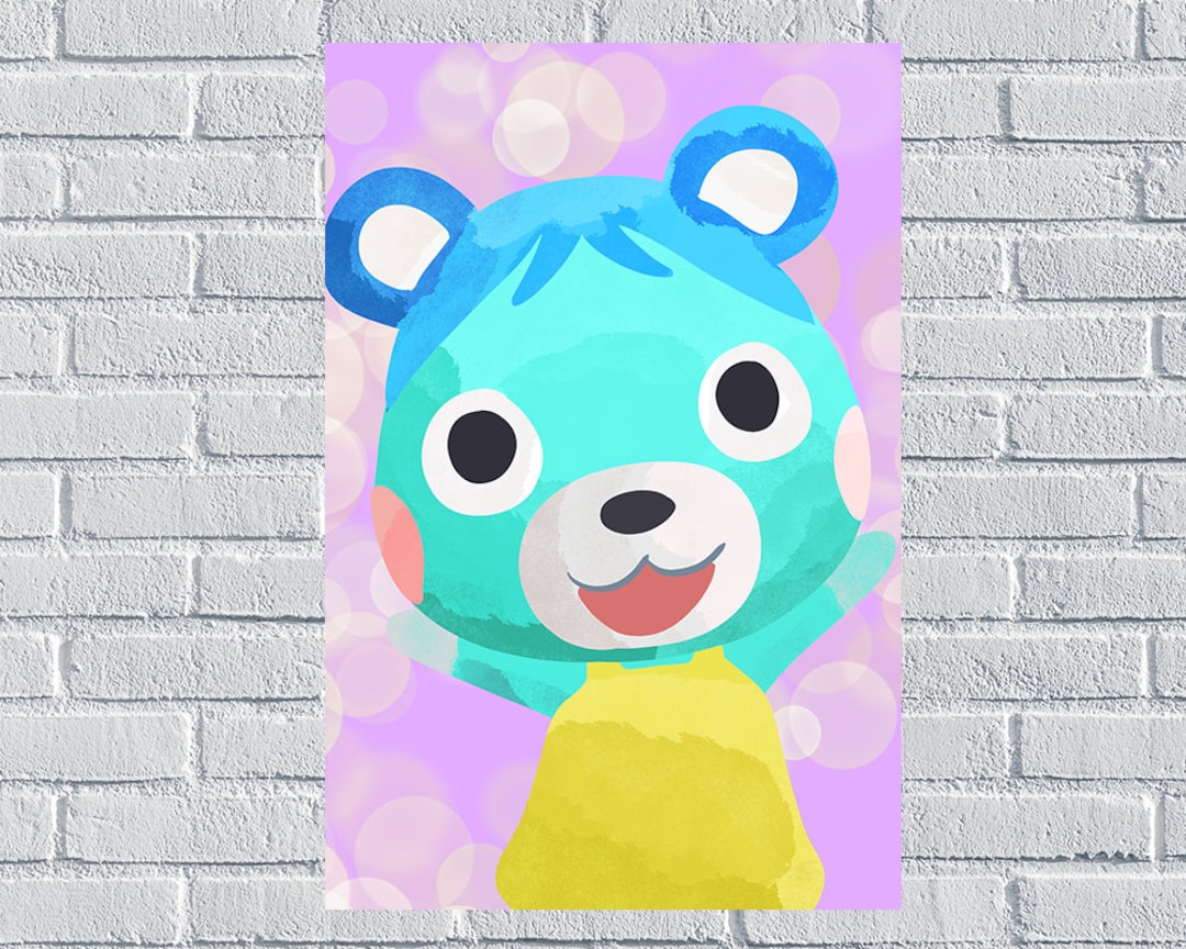 BLUEBEAR Animal Crossing New Horizons Harv’s Island Villager Poster ...