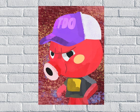 OCTAVIAN Animal Crossing New Horizons Harvs Island Villager | Etsy