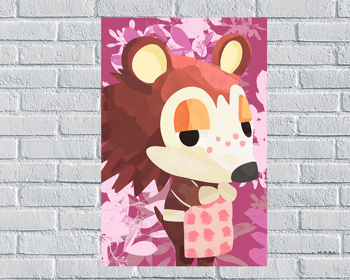 SABLE Animal Crossing New Horizons Harvs Island Villager - Etsy