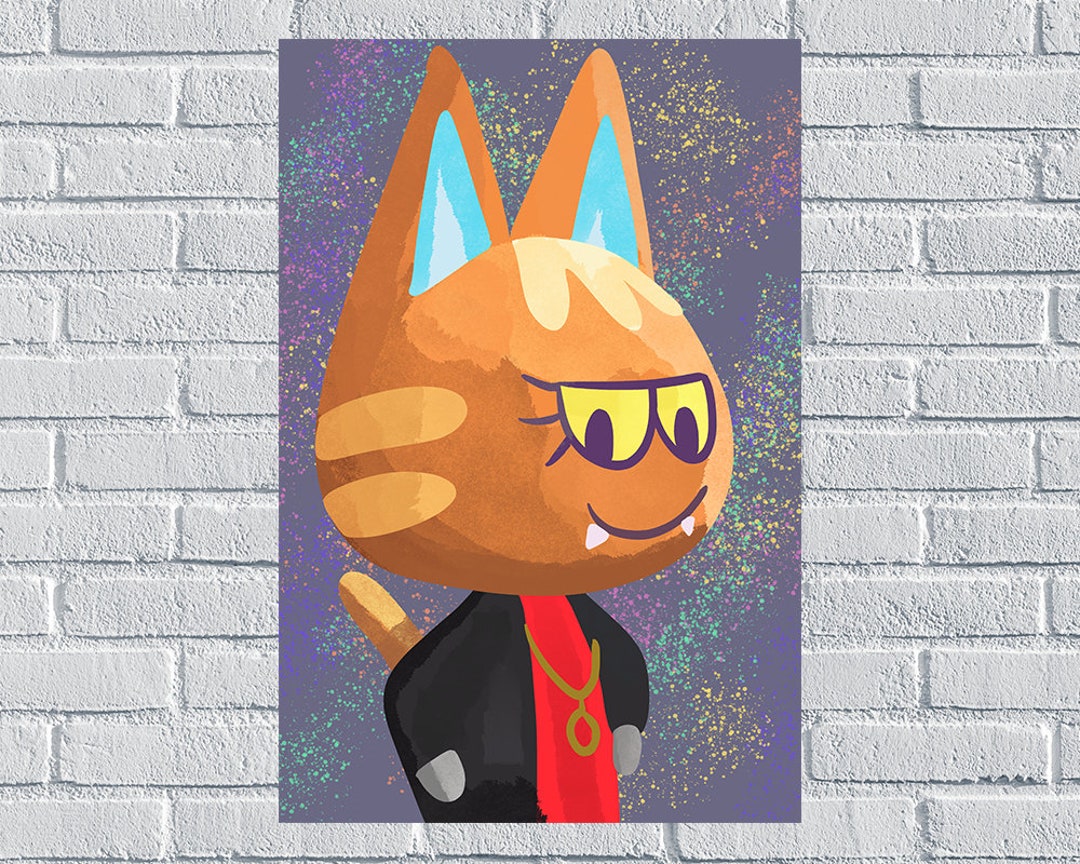 KATT Animal Crossing New Horizons Harvs Island Villager Poster Digital ...