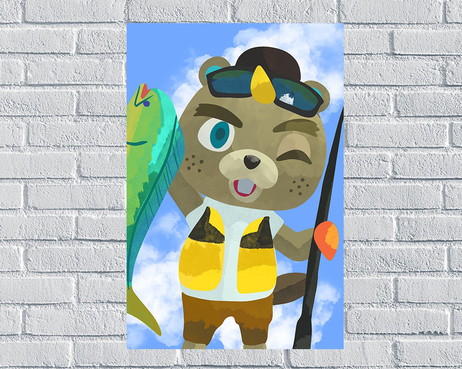 CJ Animal Crossing New Horizons Harvs Island Villager Poster - Etsy