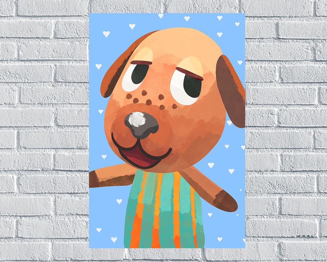 BEA Animal Crossing New Horizons Harvs Island Villager Poster Digital ...