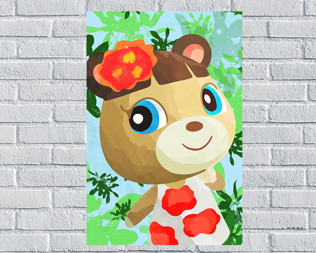 JUNE Animal Crossing New Horizons Harv’s Island Villager Poster Digital ...