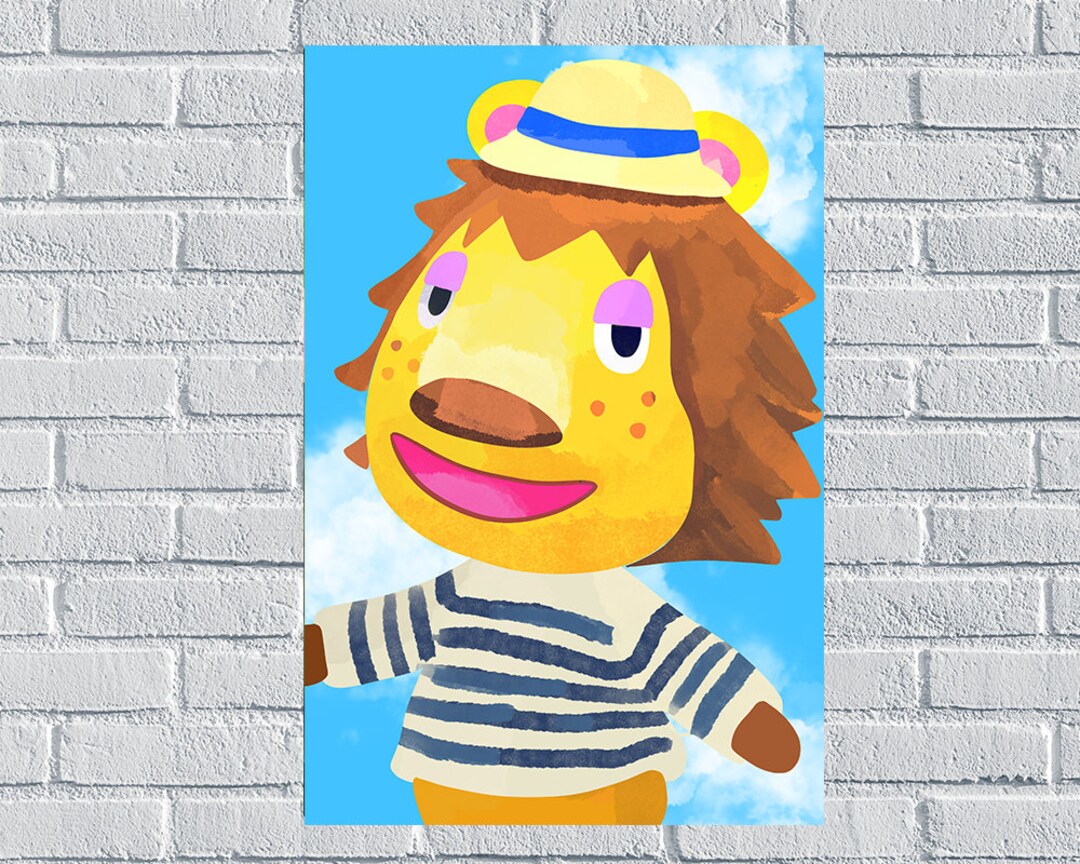 REX Animal Crossing New Horizons Harvs Island Villager Poster Digital ...