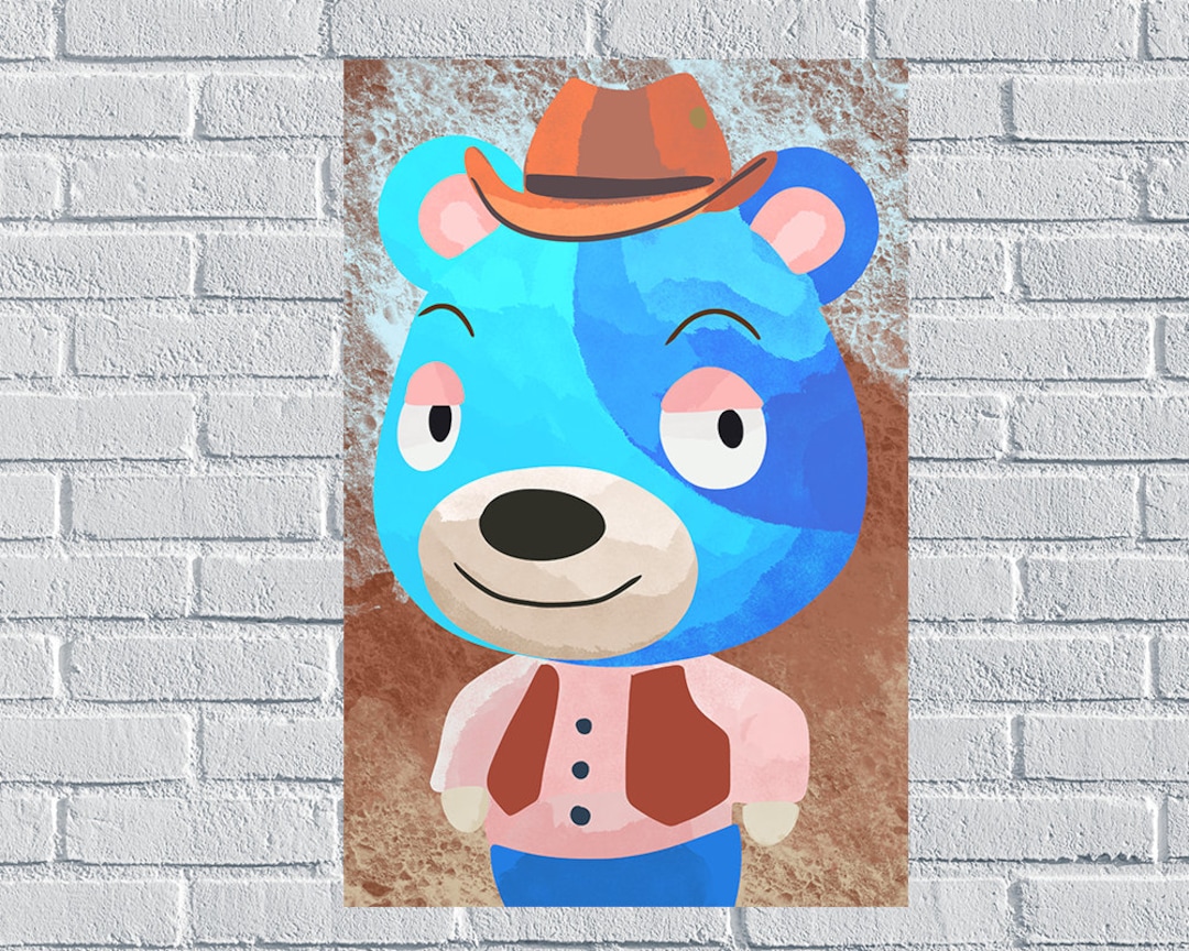 KODY Animal Crossing New Horizons Harvs Island Villager Poster Digital ...