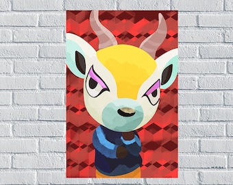 GAYLE Animal Crossing New Horizons Harv's Island Villager Poster ...