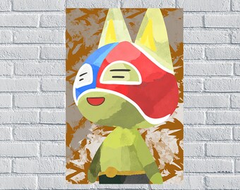ROALD Animal Crossing New Horizons Harvs Island Villager Poster Digital ...
