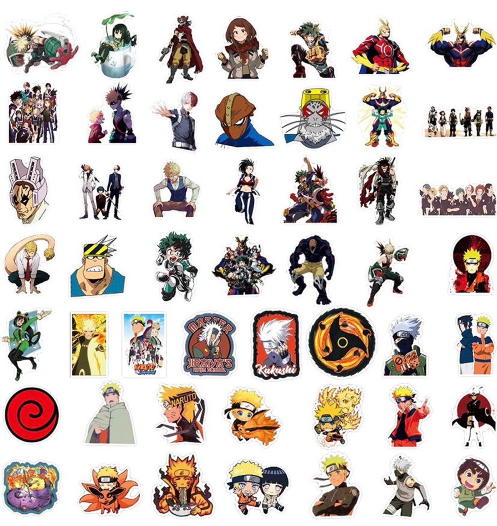 Anime Stickers Mixed Pack200 Packvinyl Waterproof For Laptop Etsy