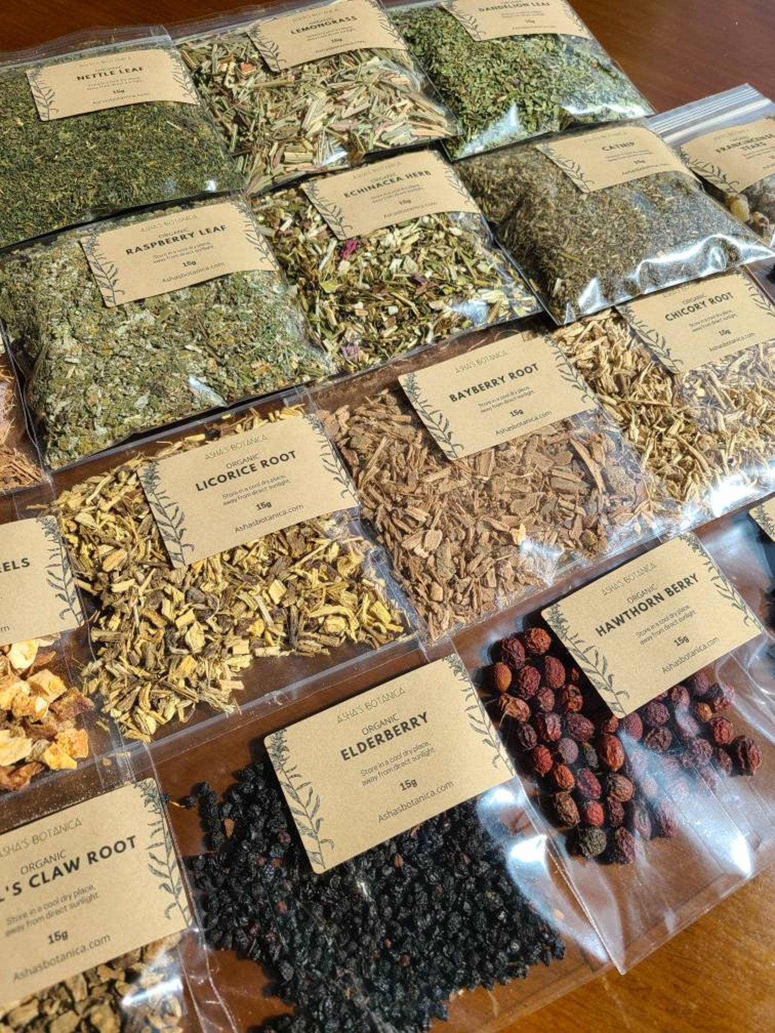 Dried Herbs 15g 4x4in Organic Assorted Herbs Cosmetics Etsy