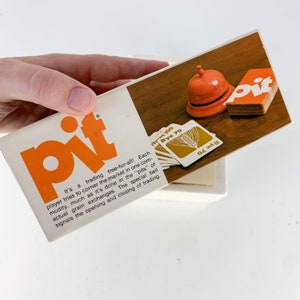 Vintage Pit Playing Card Trading Game 1973 Parker Brothers Complete W ...
