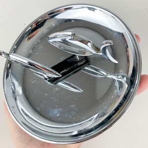 Vintage MCM 1950's Chrome Hamilton Product Tobacco Ashtray Fish ...